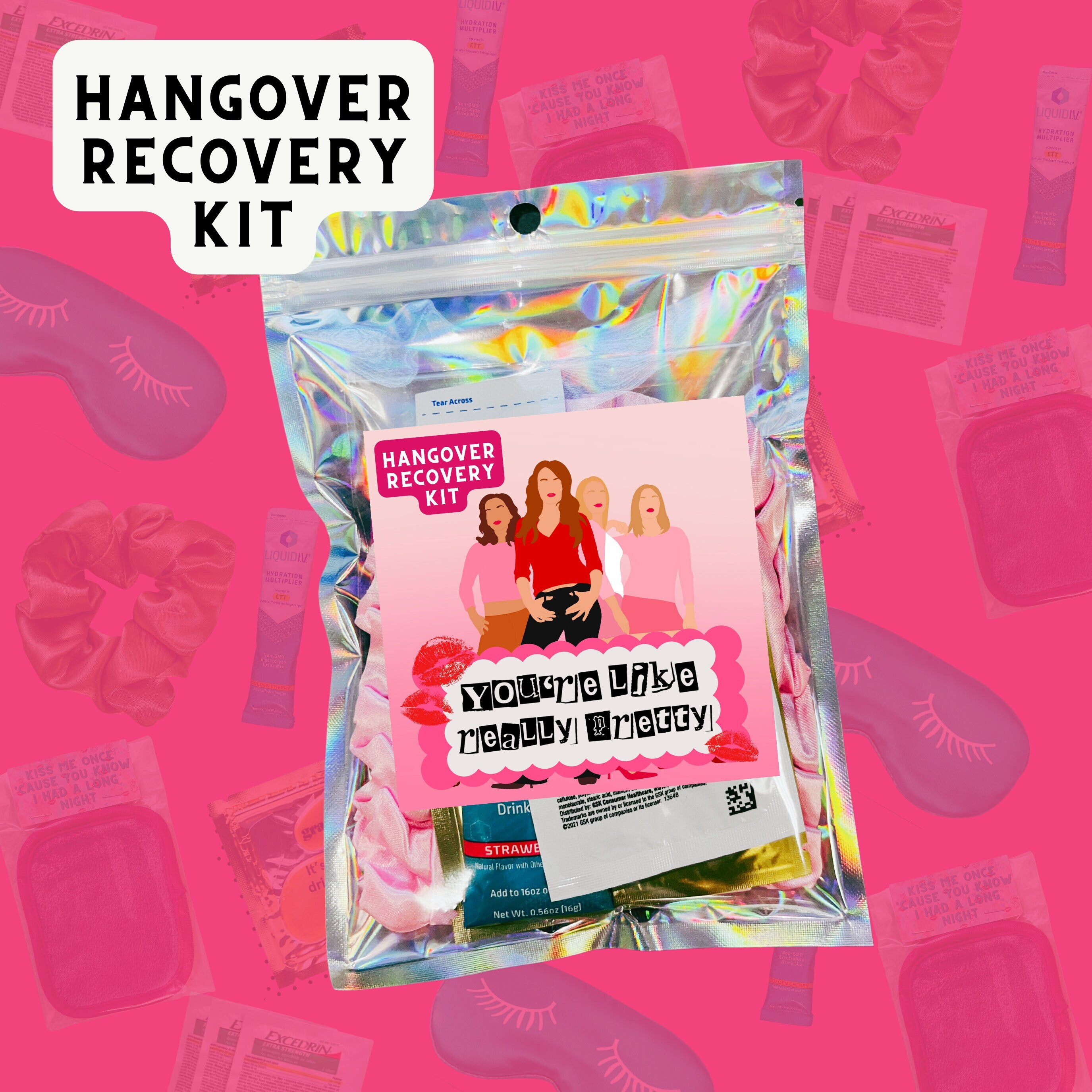 Mean Girls Inspired Birthday Bachelorette Hangover Recovery Party Kit