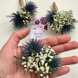 Rustic Scottish Wedding Buttonholes,natural, Bespoke,dried Flowers - Etsy