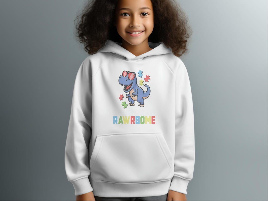 Cute Cartoon Dinosaur With Puzzle Pieces T-shirt, Fun Kids Tee ...