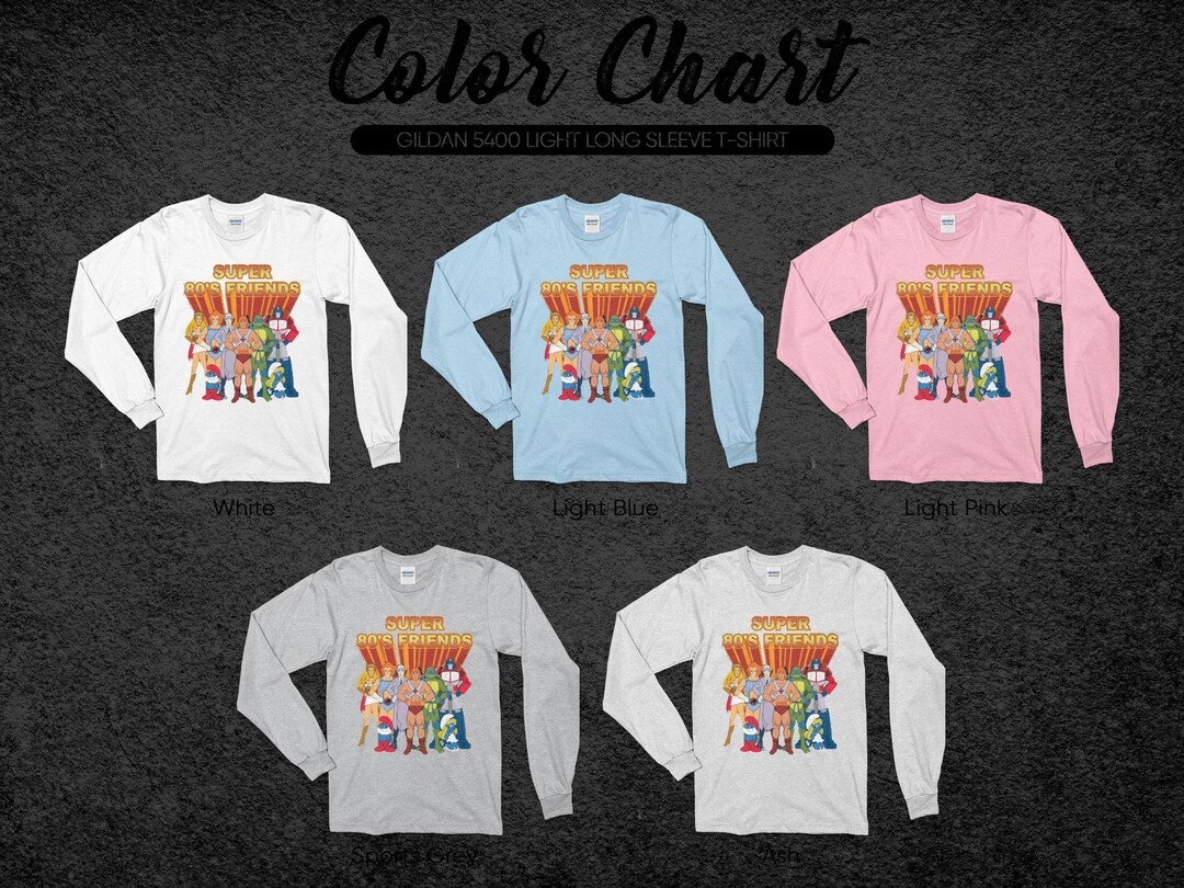 Super 80's Friends Long Sleeve T Shirt 80s Retro Cartoon Shirt 80s TV ...