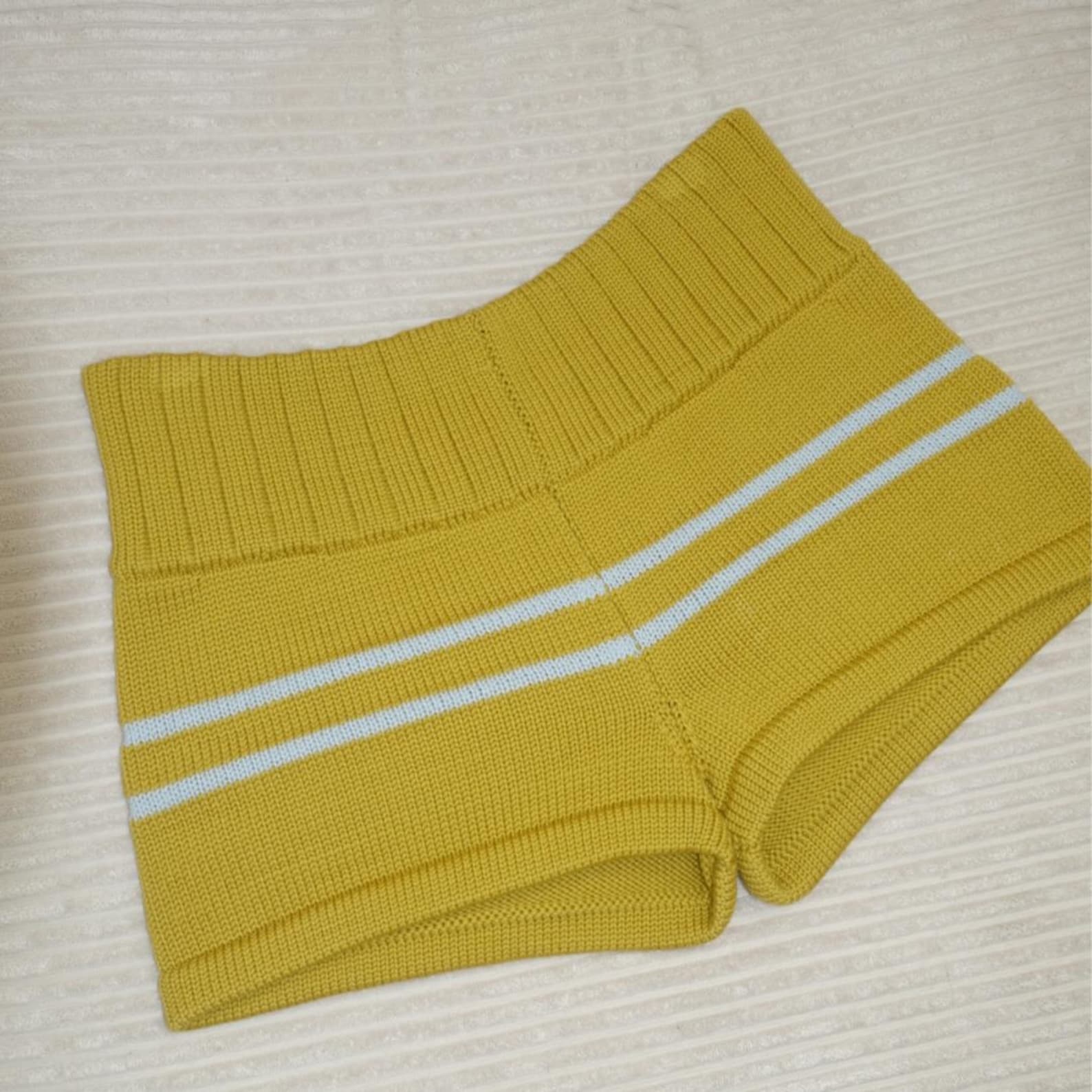 Knit Micro Mini Shorts With Stripes. 100% Wool. Comfy & Stretchy - Etsy