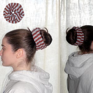 Striped Knit Scrunchies - Etsy