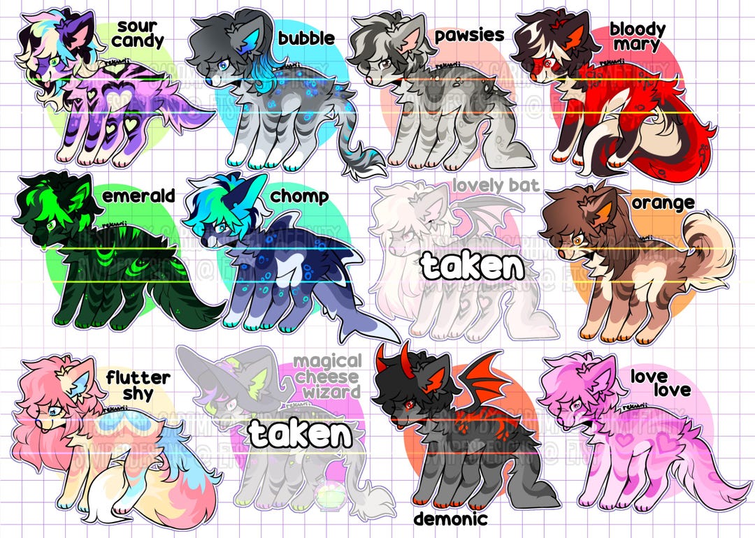 Furry Furries Fursona OC Feral Anime Character Char Chara Fursona Sona ...