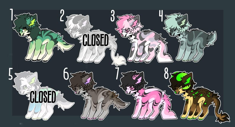 Furry Furries Fursona OC Feral Anime Character Char Chara Fursona Sona ...