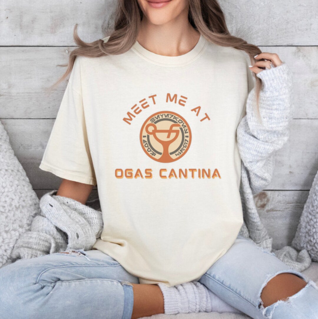 Meet Me at Ogas Cantina, Disney Inspired Unisex Garment-dyed T-shirt - Etsy