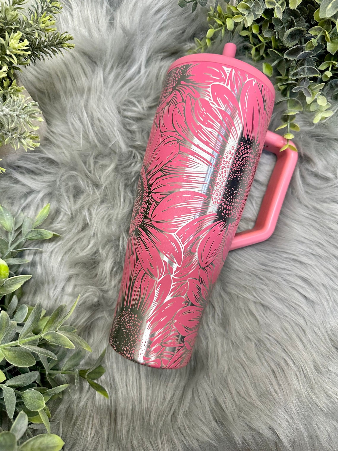 Sunflower Engraved Brumate Era Tumbler, 40oz Floral Travel Mug - Etsy