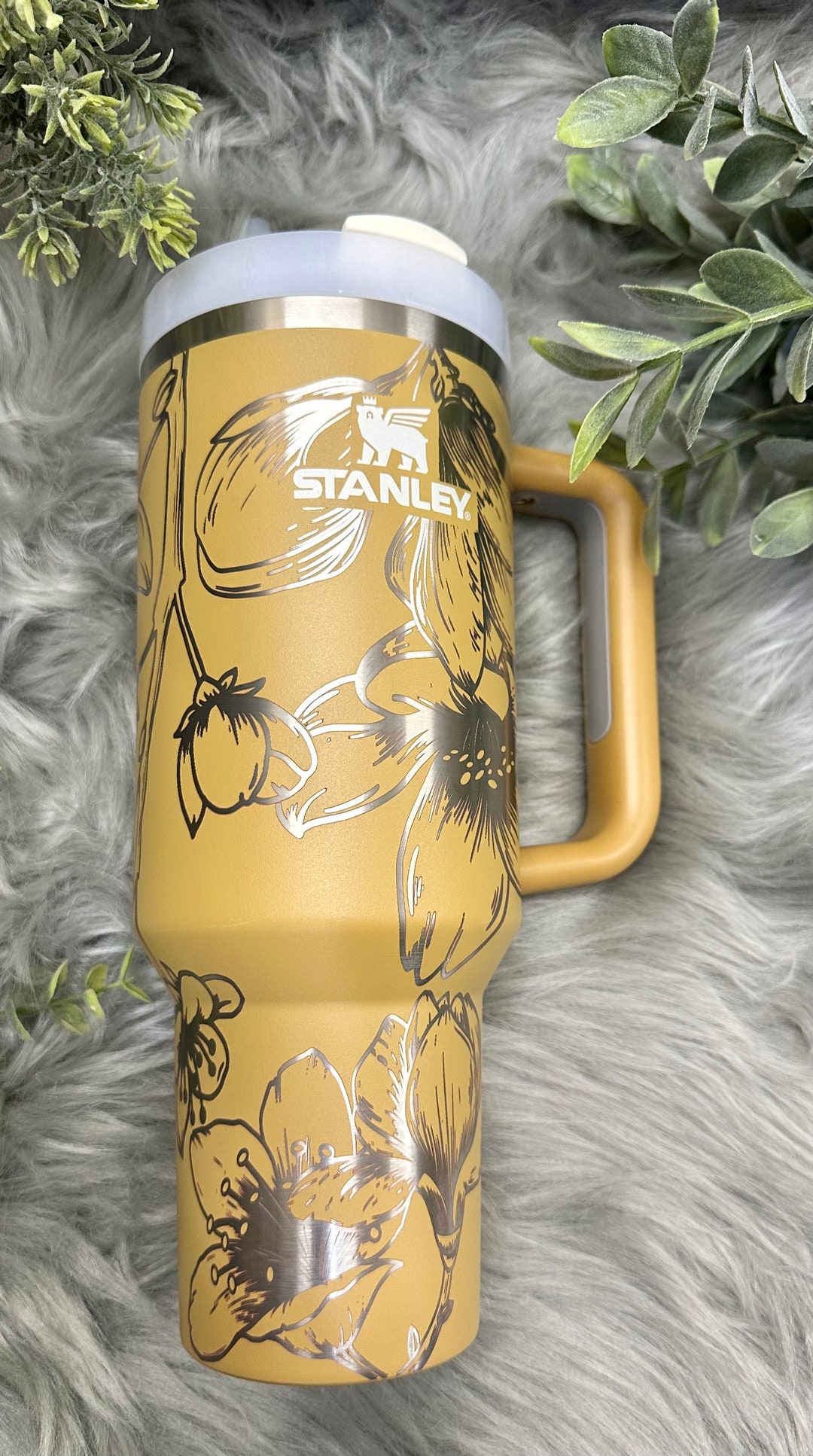 Engraved Japanese Cherry Blossom Stanley Quencher Tumbler 40 Oz - Etsy