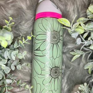 Daisy Engraved Owala Freesip Bottle, 32oz Owala Freesip, Daisy Full ...