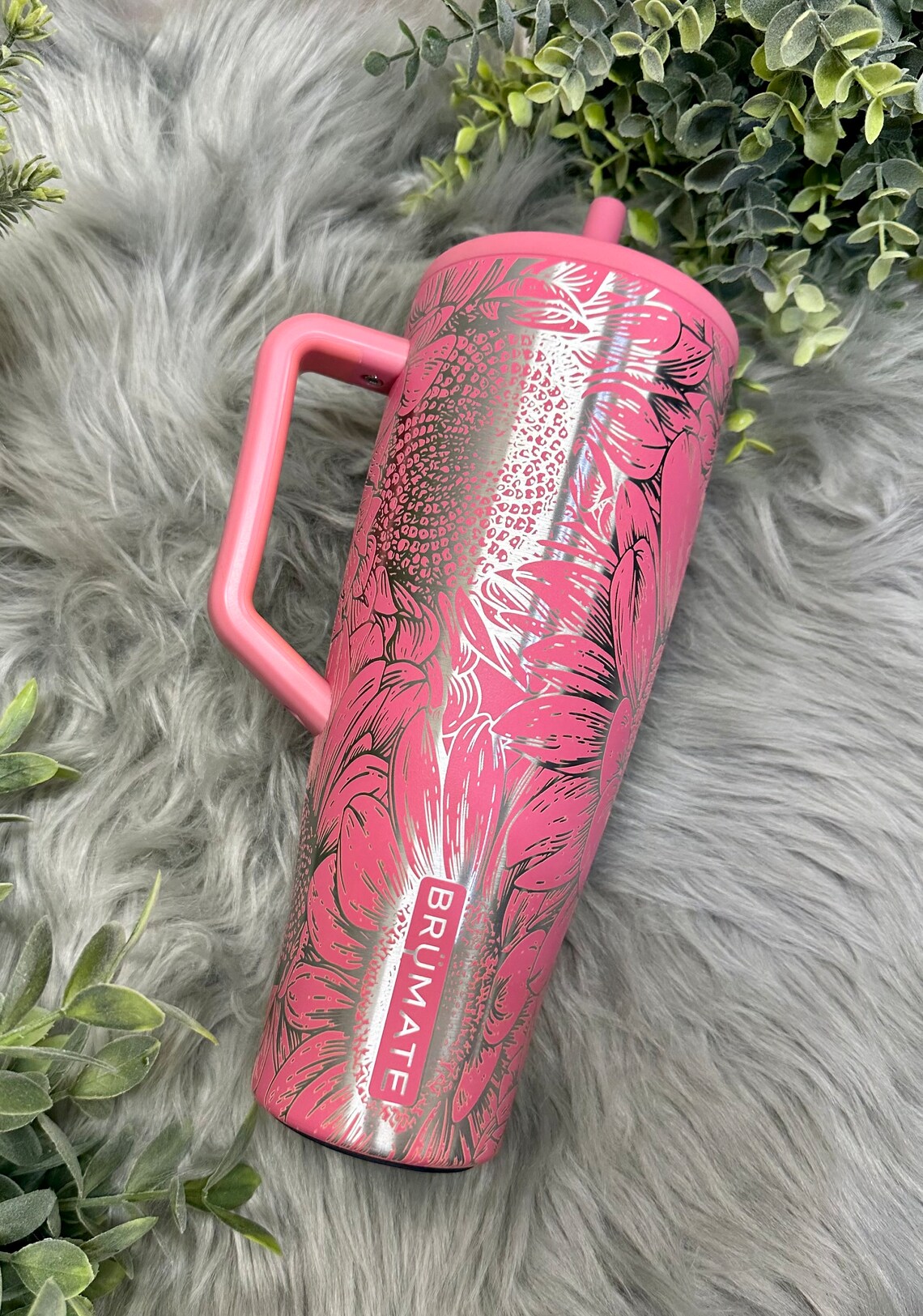 Sunflower Engraved Brumate Era Tumbler, 40oz Floral Travel Mug - Etsy