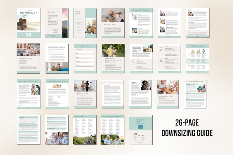 Downsizing Guide for Seniors, Senior Real Estate Guide, Real Estate ...