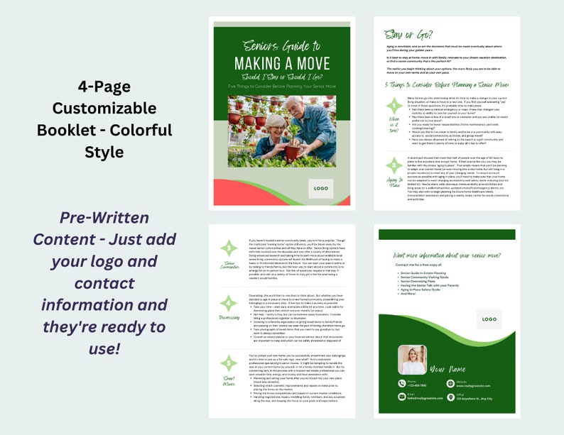 Complete Senior Guides Series COLORFUL Style Seniors - Etsy