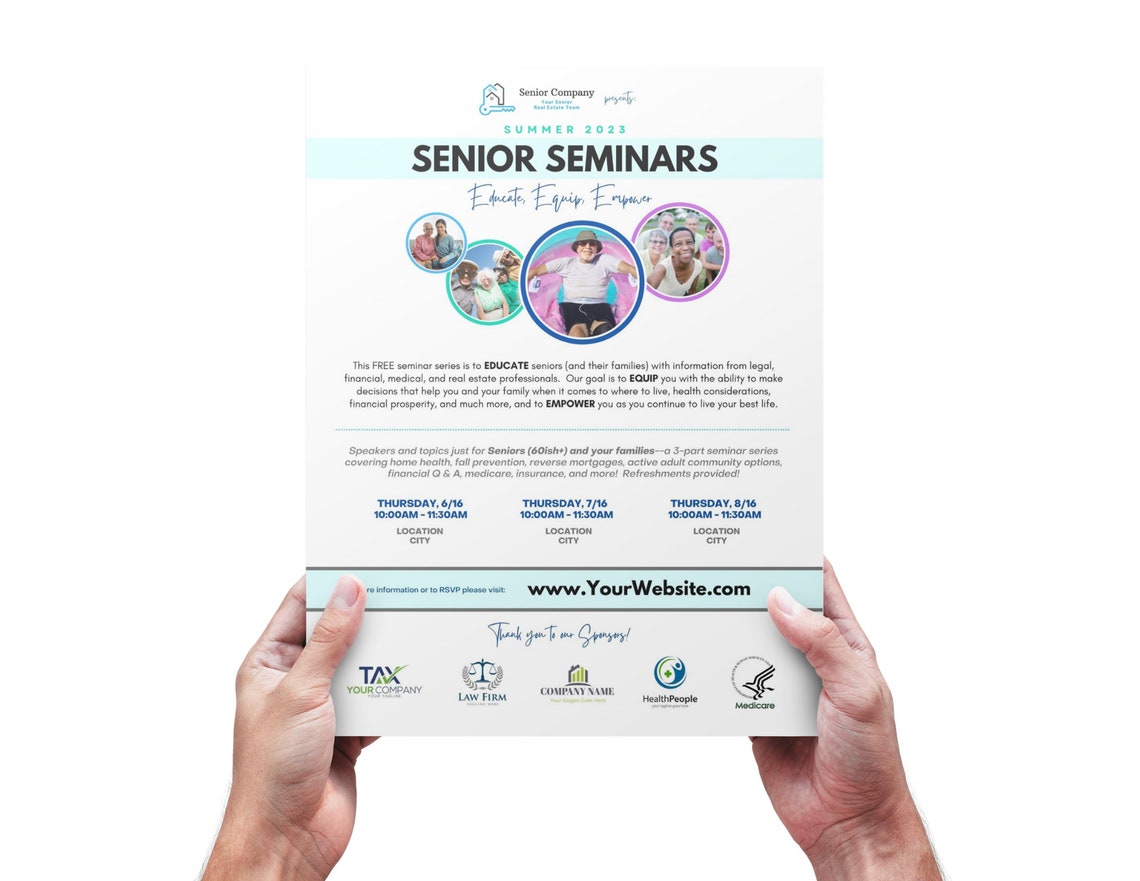 Summer Senior Seminar Quick Start Kit, Real Estate, Downsizing, Booklet ...