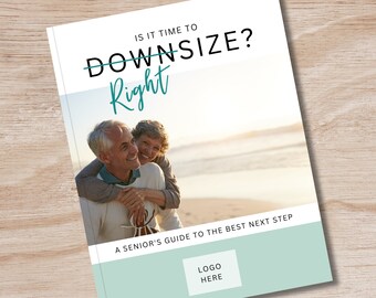 Downsizing Guide for Seniors, Senior Real Estate Guide, Real Estate Marketing Material, Digital ...