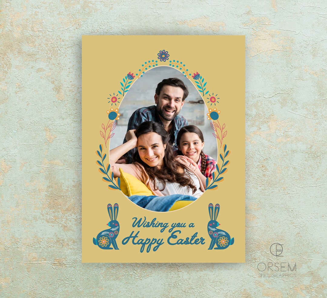 Personalised Easter Card, Digital Card, Design Card, E-card, Online ...