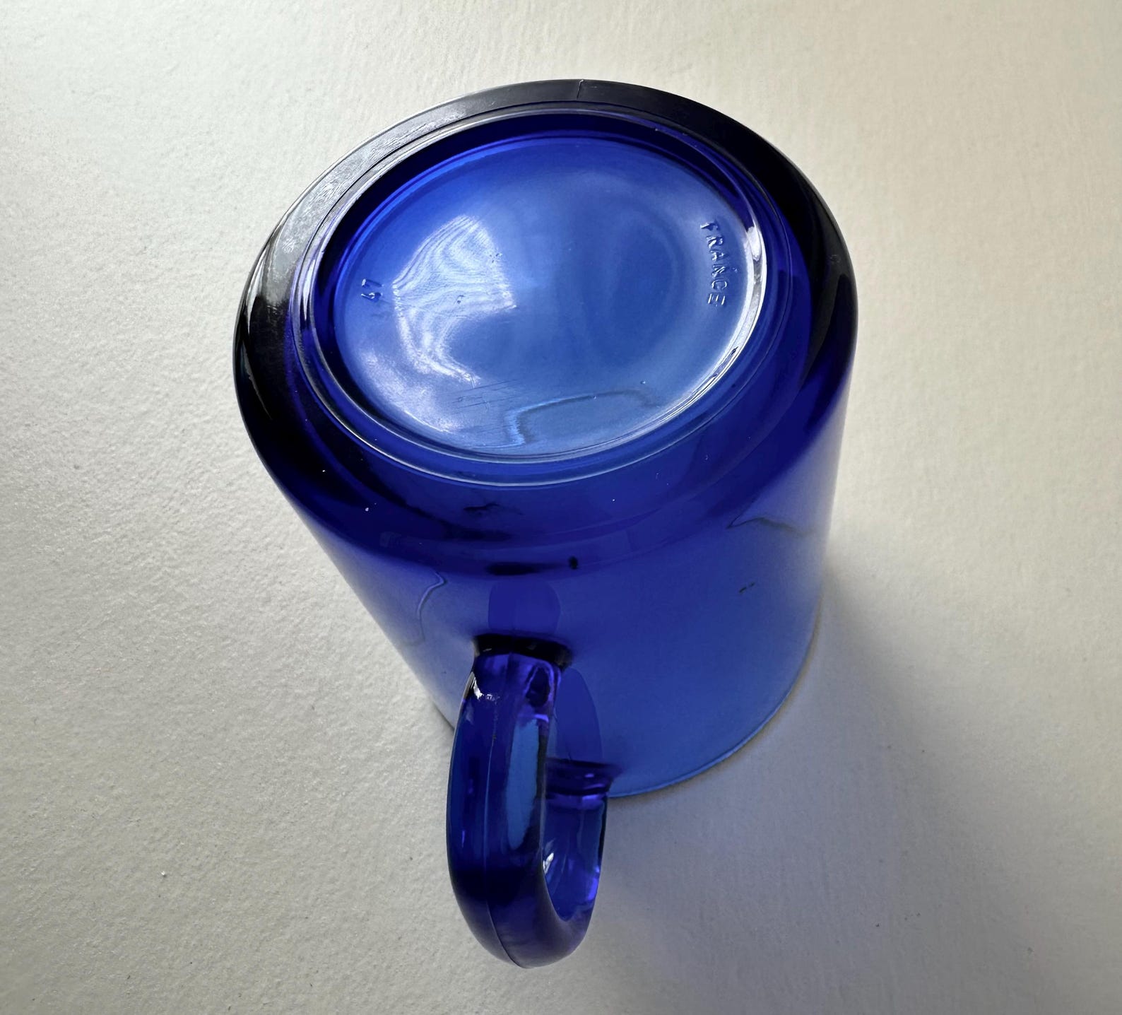 Vintage Arcoroc France Cobalt Blue Glass Cups Set - Etsy