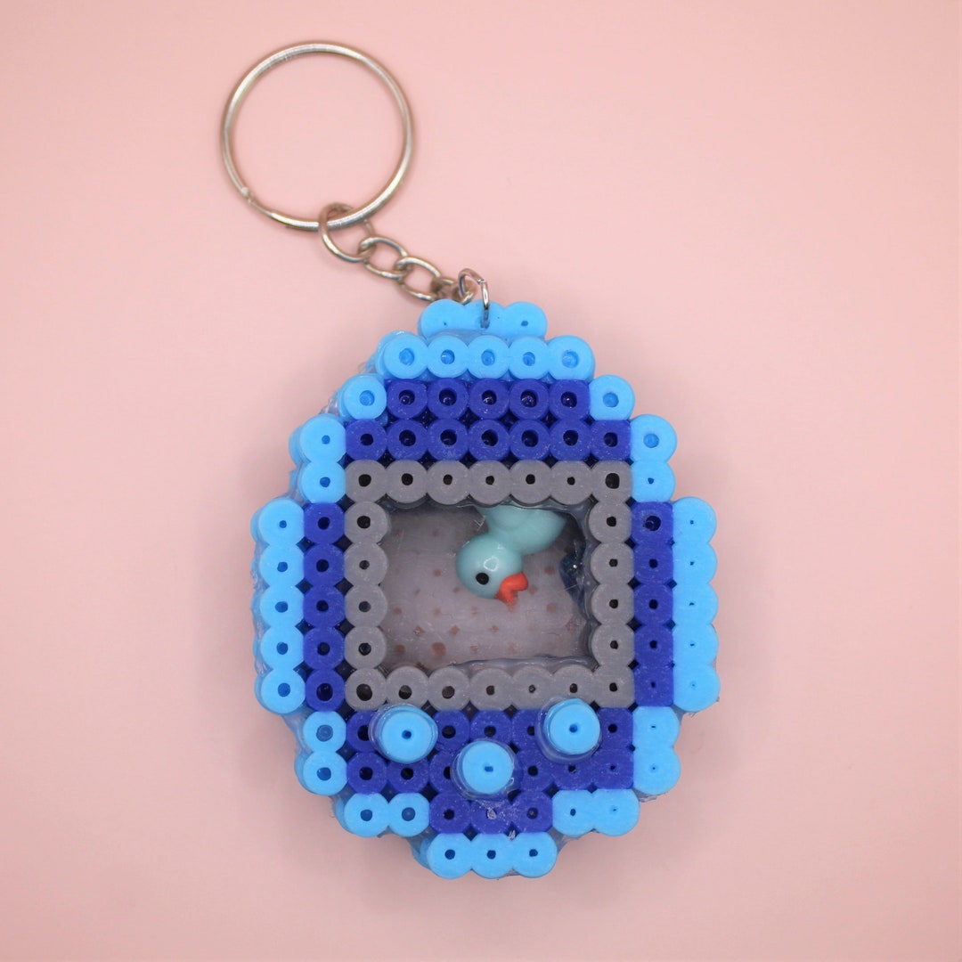 Fuse/perler Bead Tamagotchi Shaker 3D Keychain Shaker Noise - Etsy