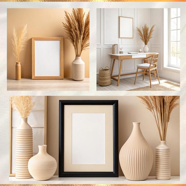 Natural Wood Frame Mockup, PSD Frames Bundle (digital Download) - Etsy