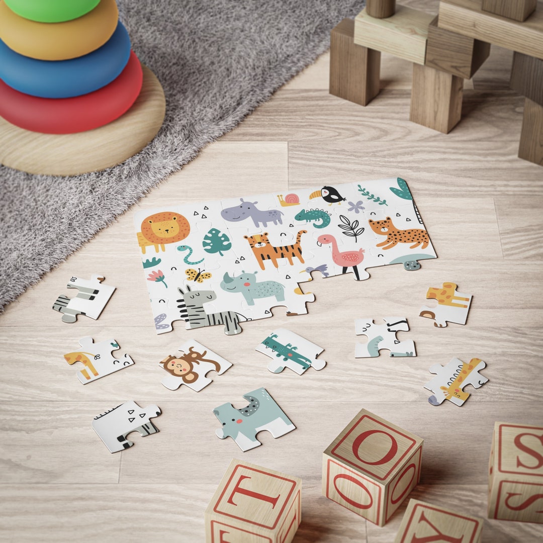 Wild Animals Kids' Puzzle, 30-piece - Etsy