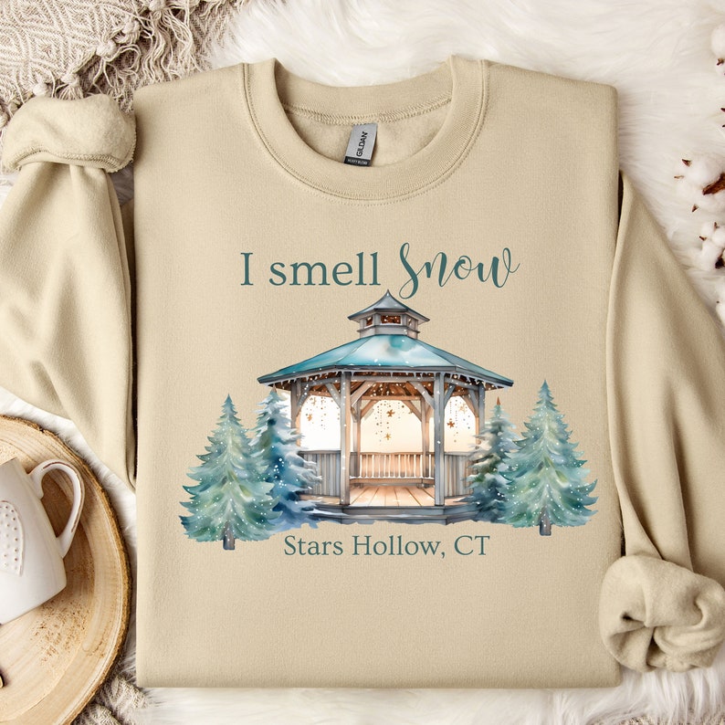 I Smell Snow Sweatshirt, Gilmore Girls Sweatshirt, Stars Hollow Shirt, Lorelai Gilmore Shirt ...