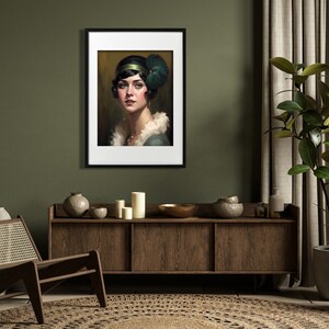 Vintage Flapper Girl Print 1920's Fashion Style Art Deco - Etsy