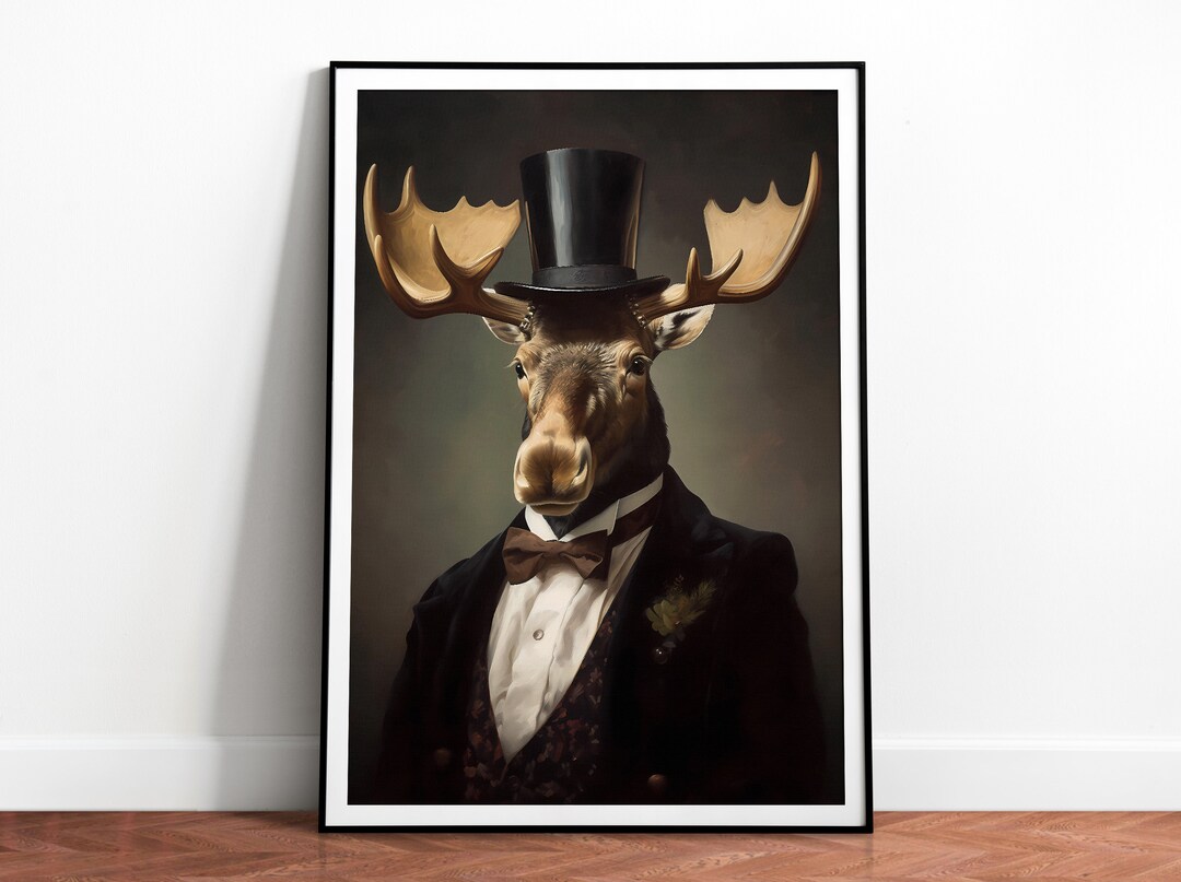 Vintage Gentleman Bear Print, Bears in Suits, Classical Wildlife Wall ...
