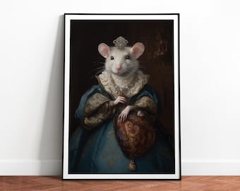 Gothic Rat Vintage Poster, Art Poster Print, Home Decor, Victorian ...