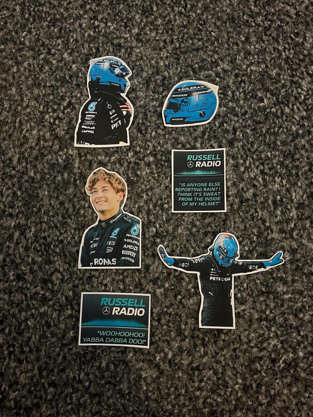 George Russell Sticker Set - Etsy