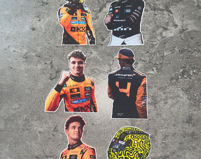 Lando Norris Sticker Pack, F1 Norris, Mclaren, Mclaren F1, Mclaren F1 ...