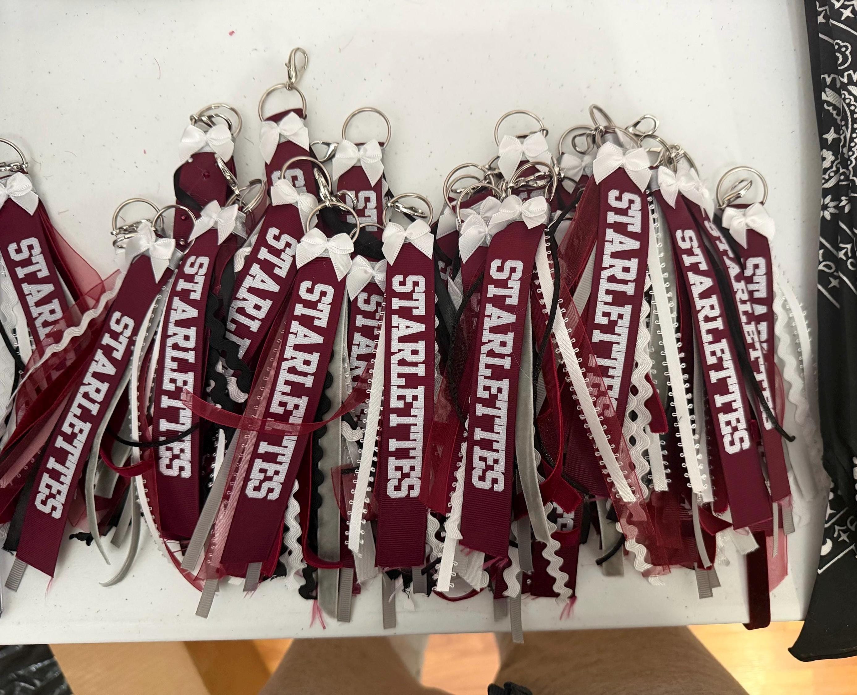 Ribbon Keychain for Dance or Cheer! Show Your Team Spirit!! Custom ...