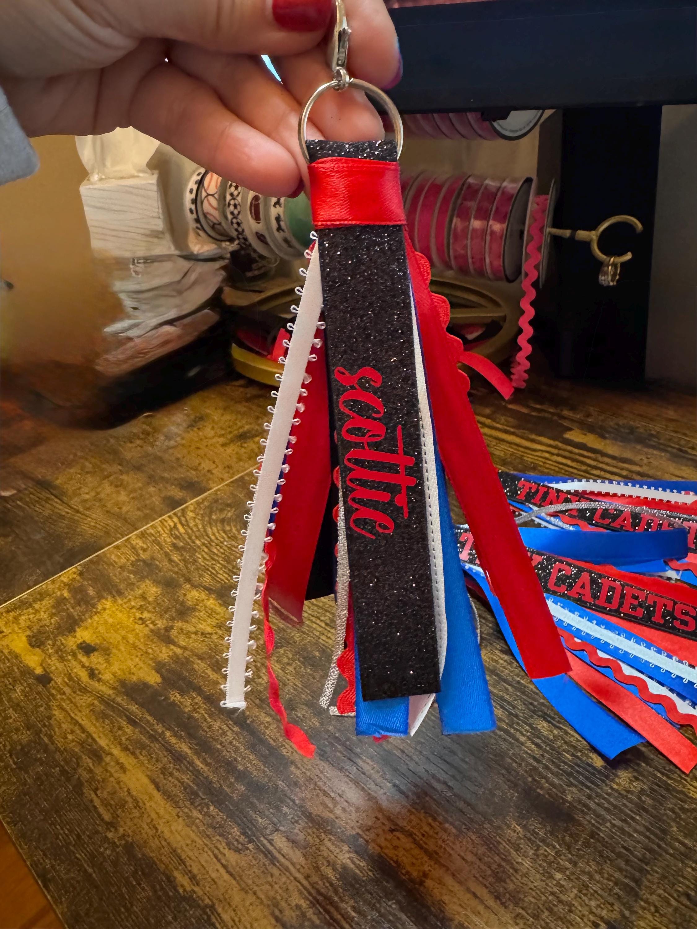 Ribbon Keychain for Dance or Cheer! Show Your Team Spirit!! Custom ...