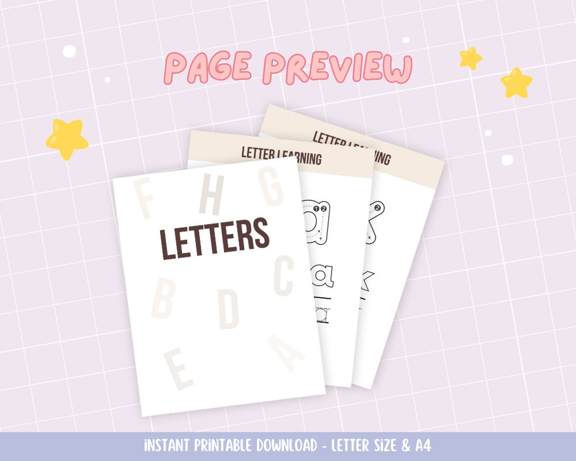 Printable Toddler Workbook, Pre-k Worksheets, Busybook for Toddlers ...