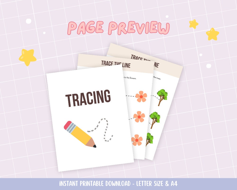 Printable Toddler Workbook, Pre-k Worksheets, Busybook for Toddlers ...