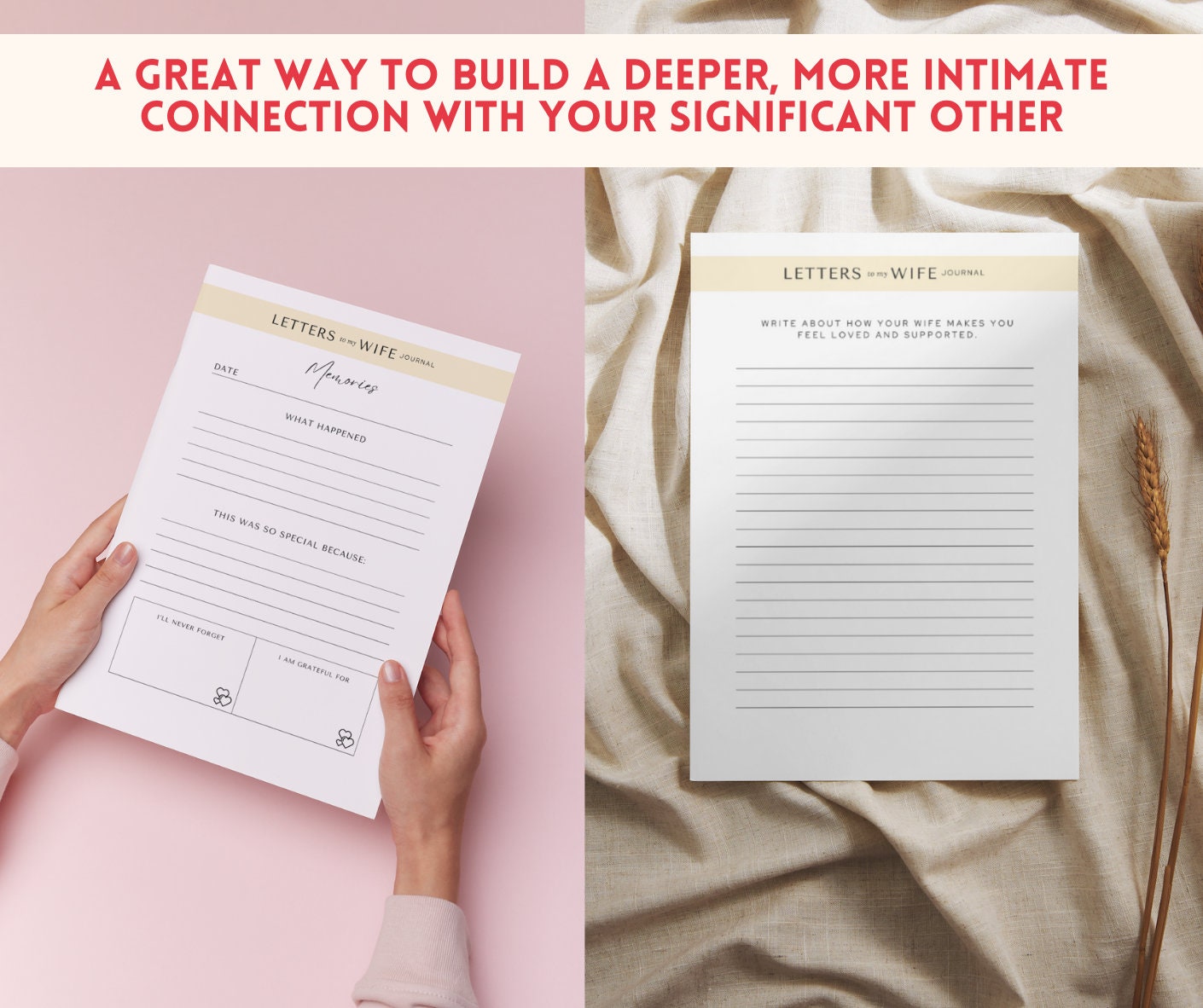 Letters to My Wife A Timeless Journey of Love and Reflection, Gifts for ...