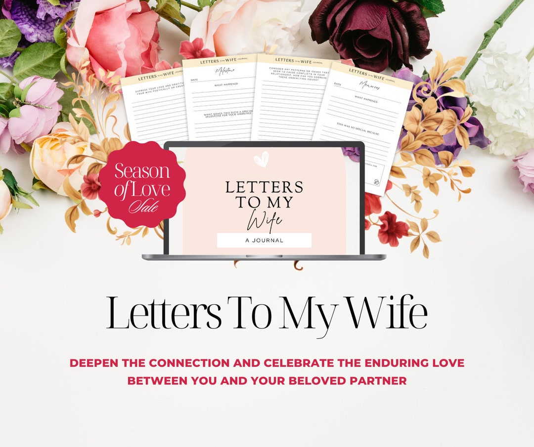 Letters to My Wife A Timeless Journey of Love and Reflection, Gifts for ...