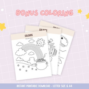 Printable Toddler Workbook, Pre-k Worksheets, Busybook for Toddlers ...