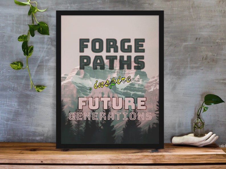 Printable Quote Art Aspirational Message Inspirational Wall - Etsy