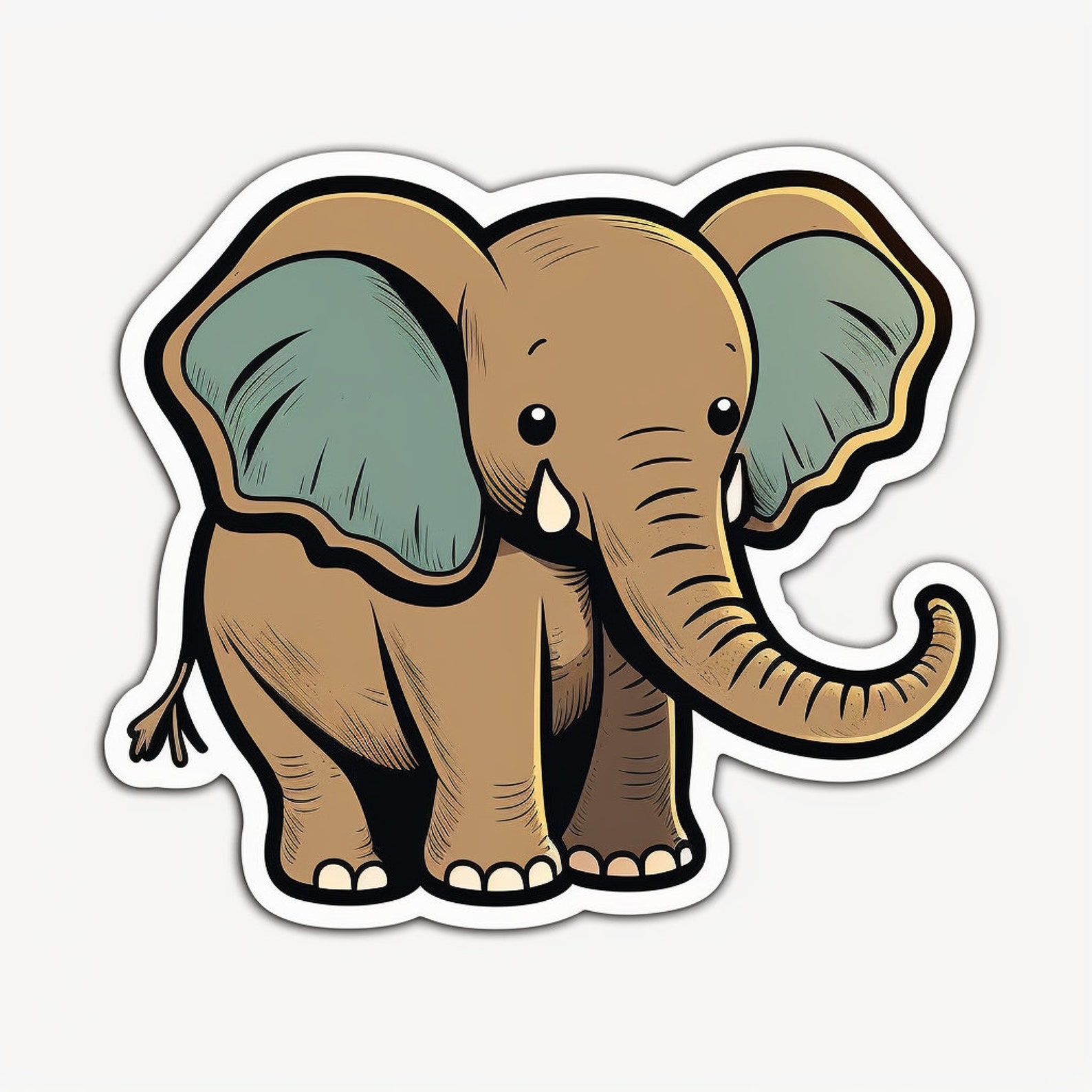 Elephant Sticker - Etsy