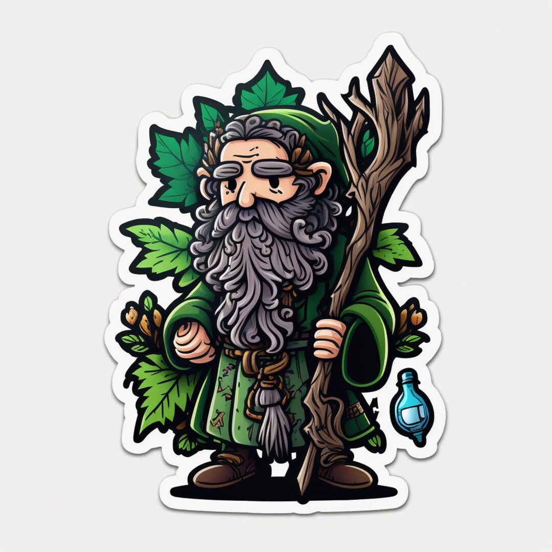Druid Sticker Leaves - Etsy