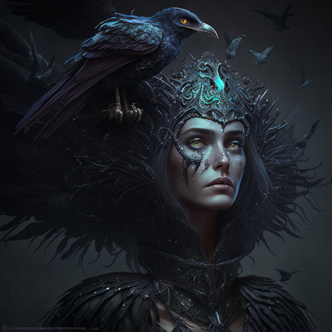 The Raven Queen Dnd - Etsy