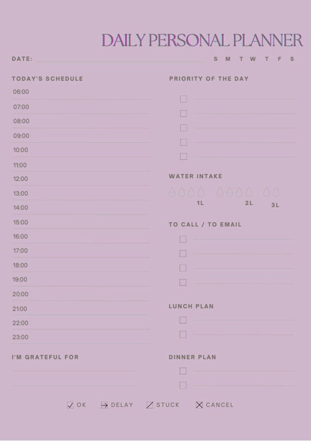 Minimalist Printable to Do List - Etsy