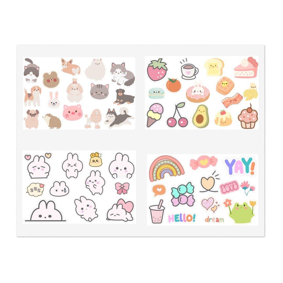 Random Cute Sticker Sheets - Fun and Adorable Sticker Pack for ...