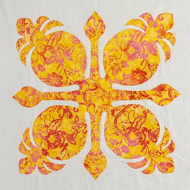 Pineapple Hawaiian Applique Quilt Pattern - Etsy