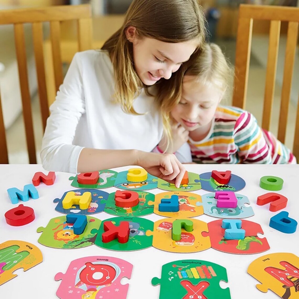Alphabet Learning Puzzle, Preschool Learning Puzzle, ABC Learning, the ...