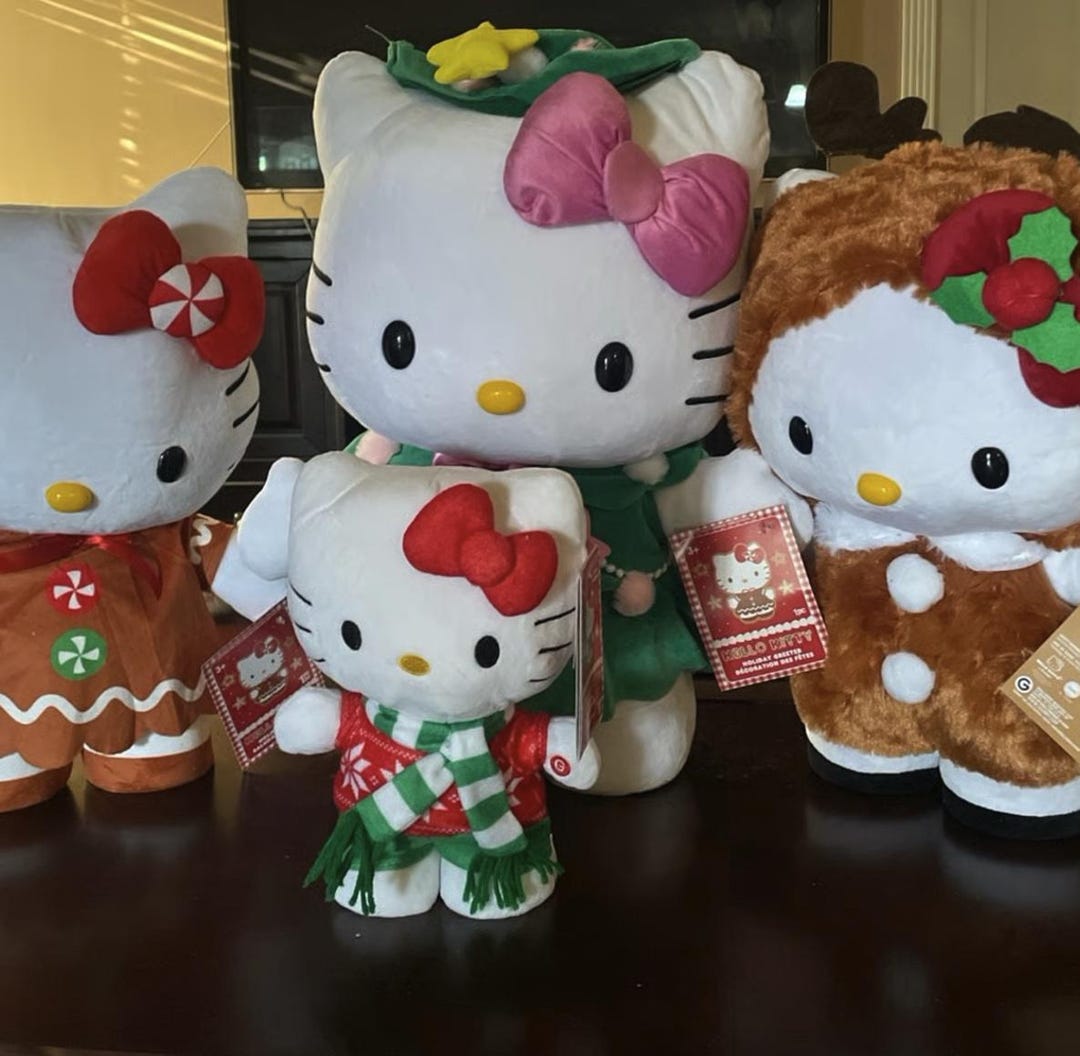 Hello Kitty Christmas Greeters Plush Doll - Etsy