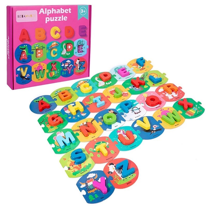 Alphabet Learning Puzzle, Preschool Learning Puzzle, ABC Learning, the ...