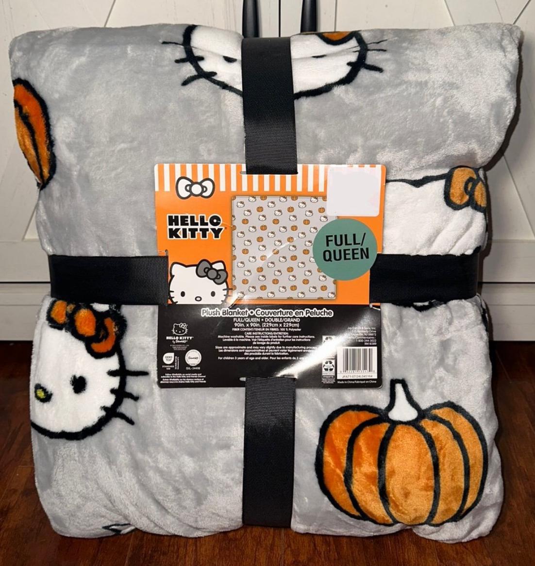 Hello Kitty Pumpkin Fall Queen Size Blanket - Etsy