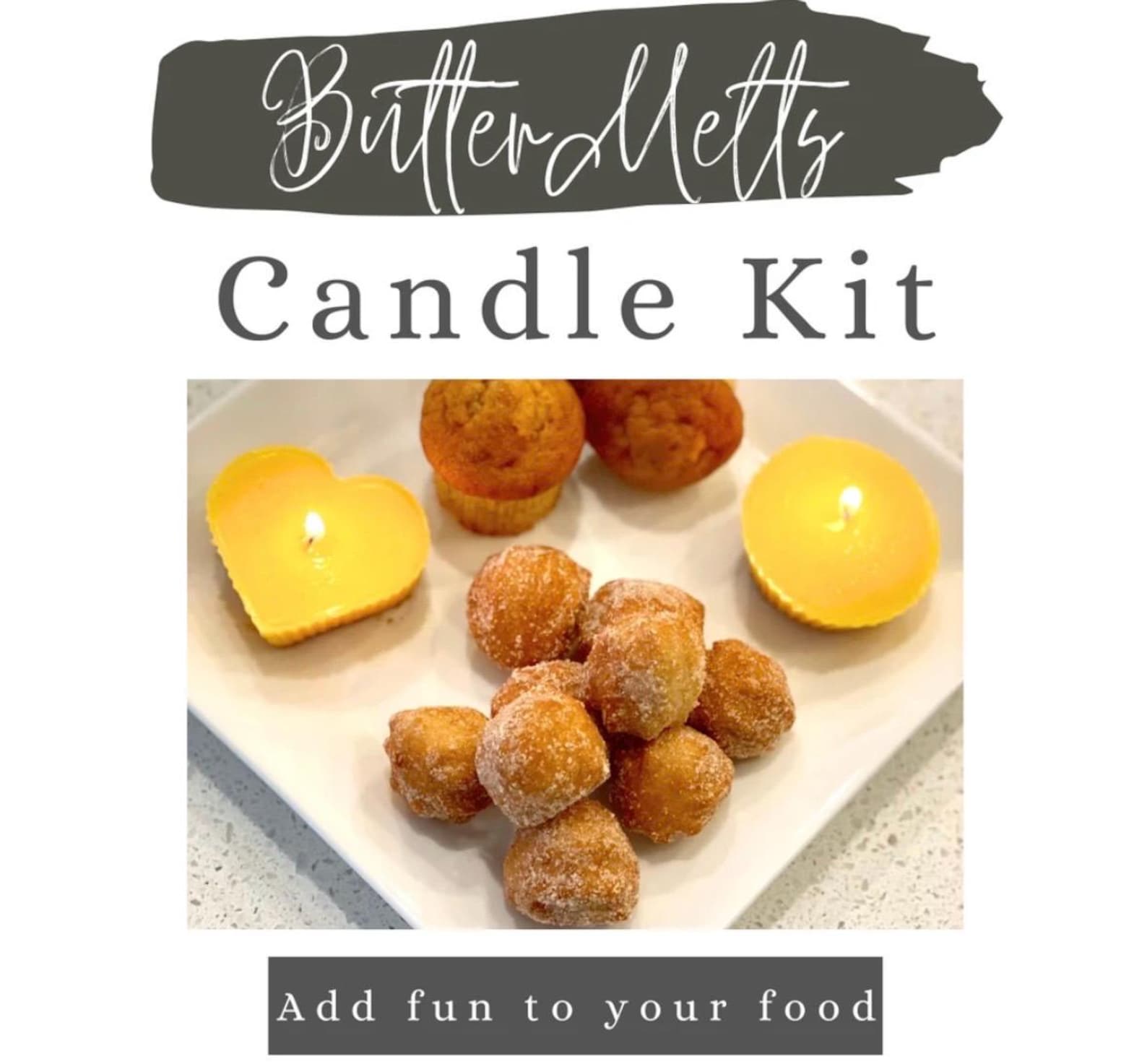 DIY Edible Butter Candle Bundle Kit, Unique Food Gift, Dinner Party ...