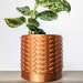 Copper Pot, Clouds Pattern Planter With Drainage Tray, Made From an Eco ...