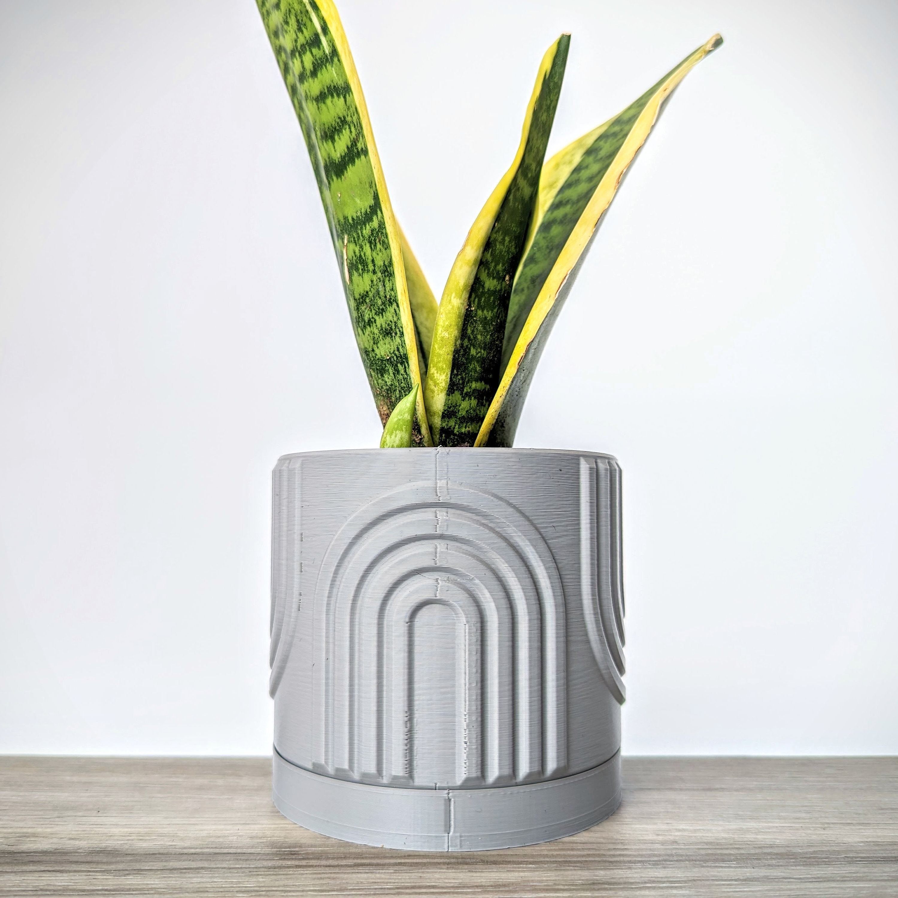 Light Gray Plant Pot Rainbow Planter With Drainage Tray - Etsy