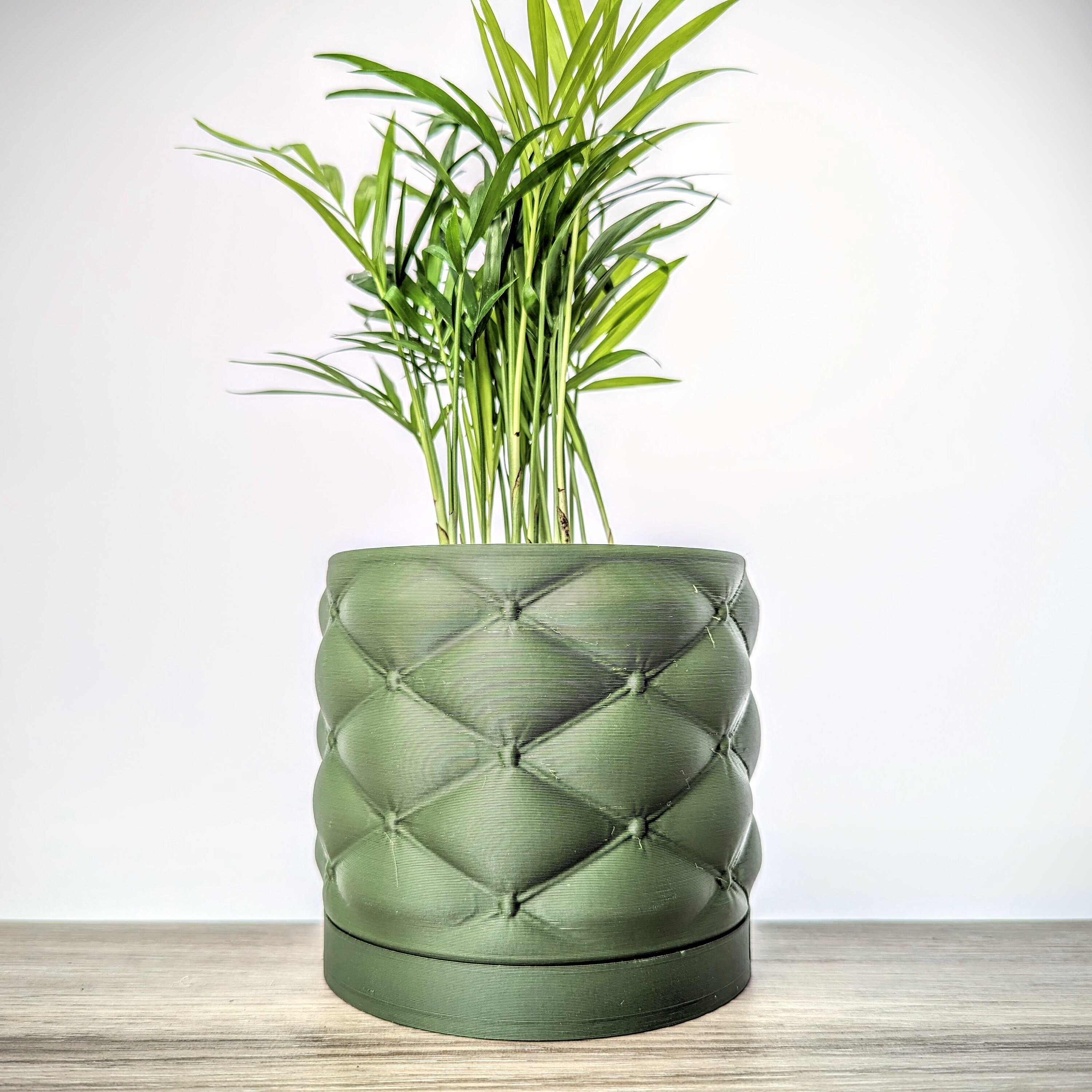 Dark Green Olive Pot, Pillow Planter With Drainage, Mix and Match Pot ...